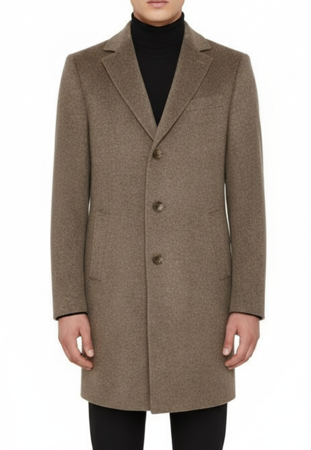 SAND Sultan Tech Cashmere Coat - Brown | Wool Cashmere Blend ...